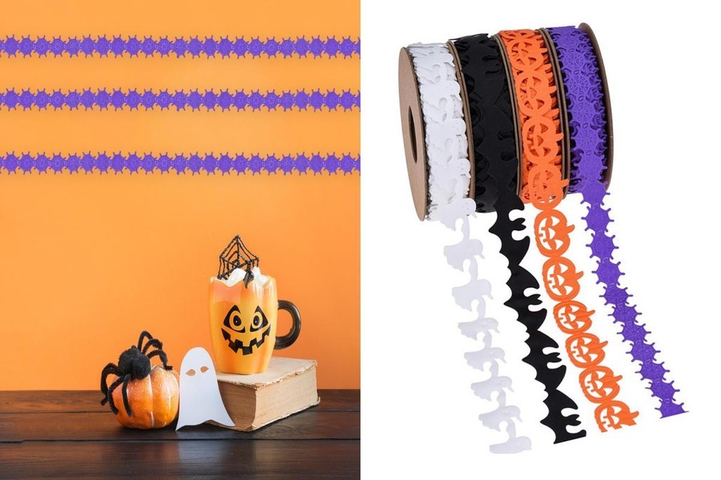 canaan| Halloween Ribbon Decorations Holiday Decoration Ribbons Spooky ...