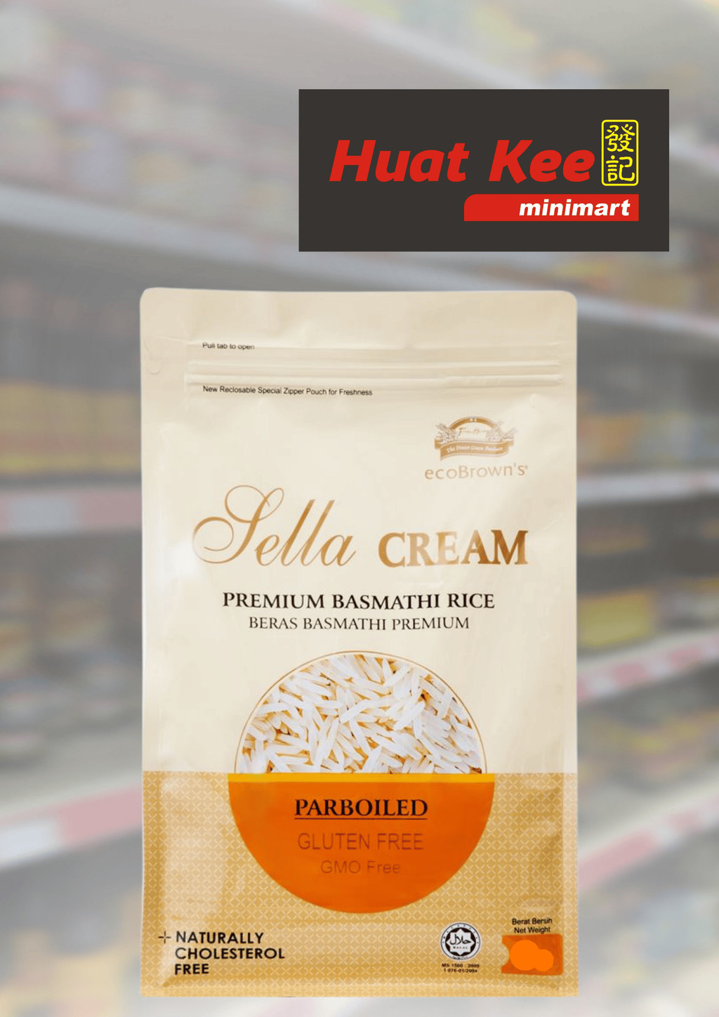 Ecobrown's Sella Cream Basmathi Rice (Parboiled) 2kg | Shopee Malaysia