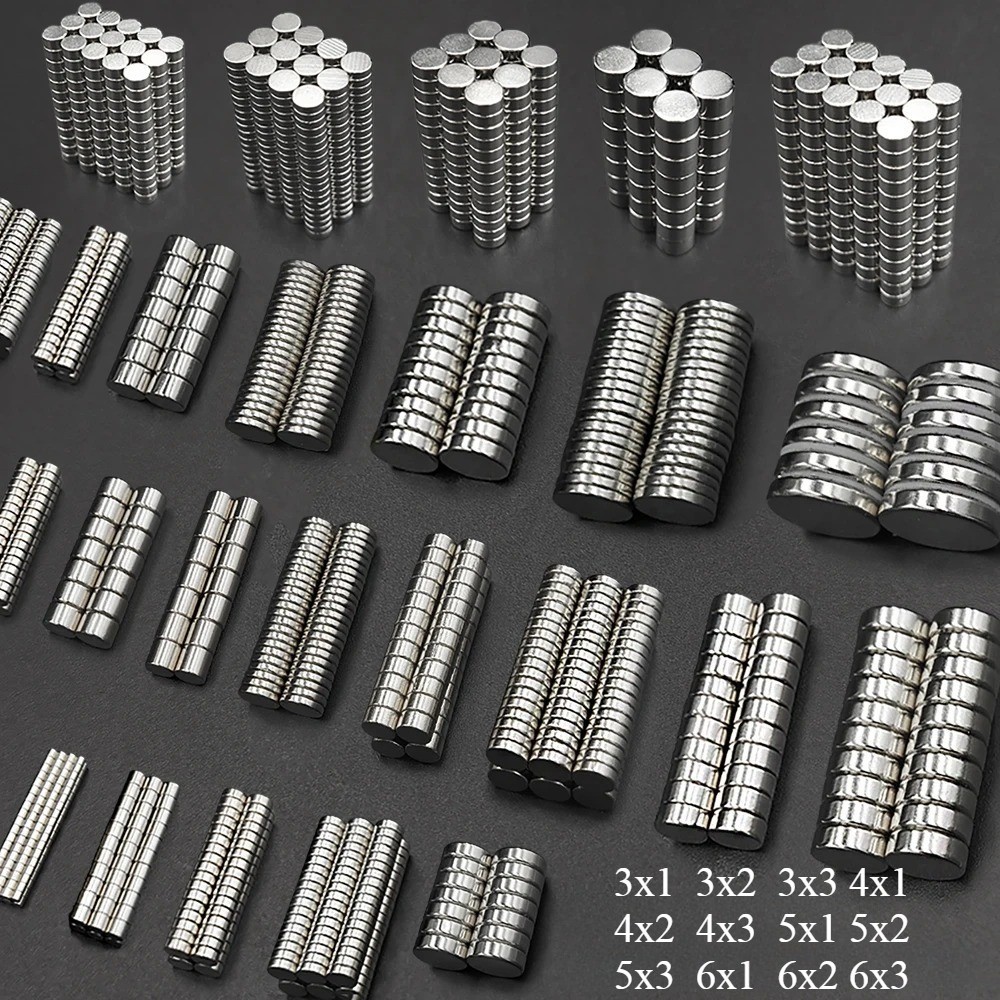 50/100Pcs N35 Round Disc Neodymium Magnets Super Strong Fridge Magnets ...
