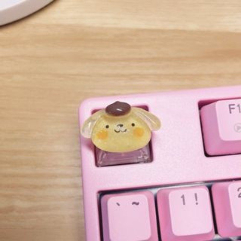 DIY Keycap Cute Cartoon Melody Coolomey Translucent Cross Mechanical ...