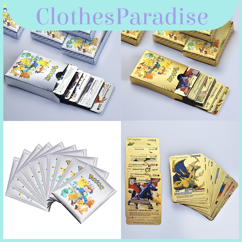 Pokemon Shiny Cards Metal Gold Energy Card Collection Featuring And ...