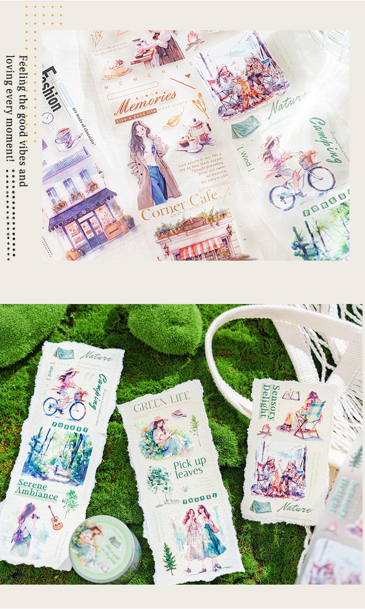 ENWEI 50mm*2m [Girl Miss Series] Lovely Journal Masking Tape Mist ...