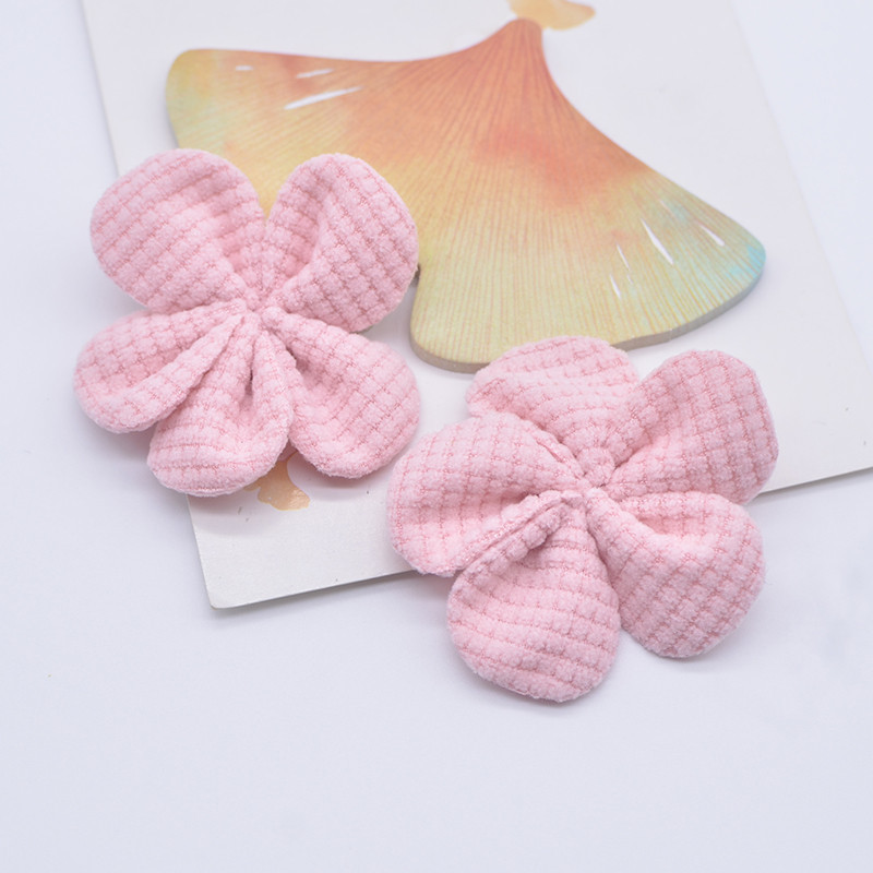10Pcs 50mm Padded Handmade Flowers Applique for DIY Headwear Hair Clips ...