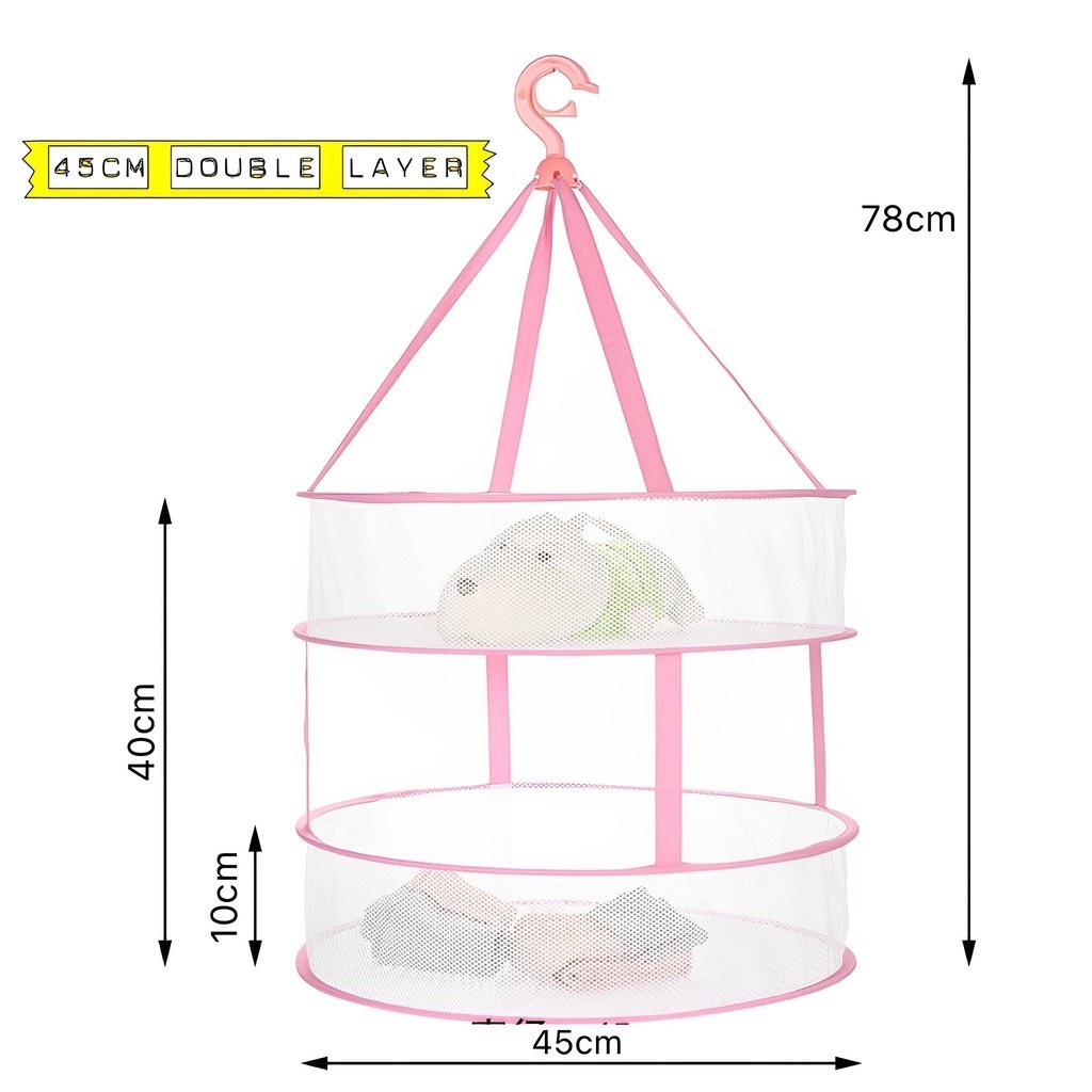 Clothes Net / Sock Drying Hanger / Clothes Basket / Flat Net Bag ...