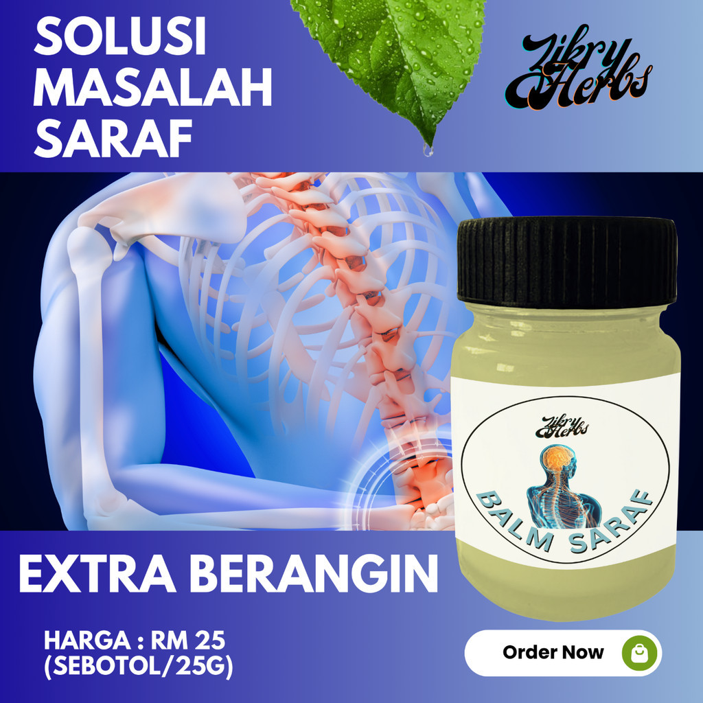 Zikry Herbs Balm Saraf Stroke Sciatica Otot Sendi Balm Aroma Terapi ...
