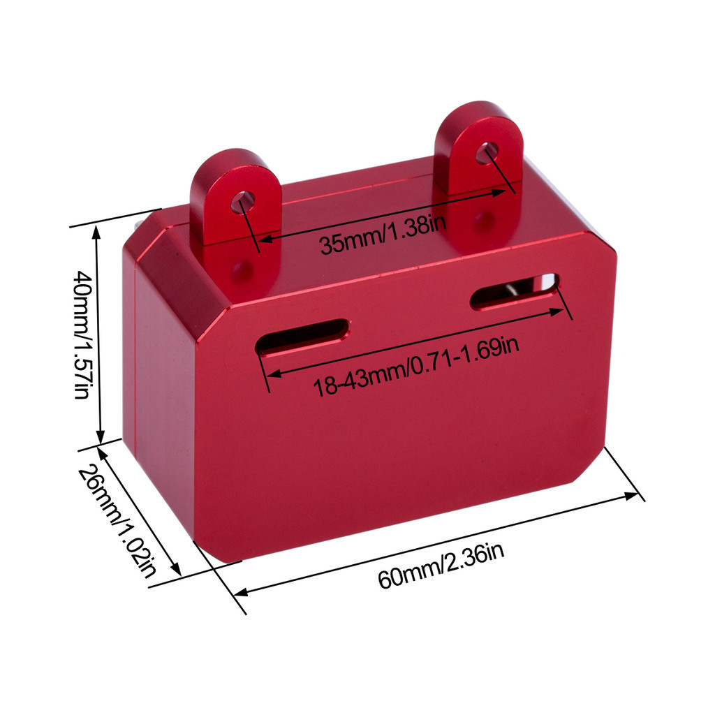 Aluminum 1/10 Scale RC Crawler Car Cell Receiver Box/Electric Box/Fuel ...