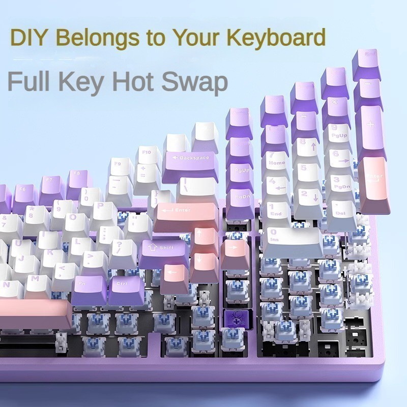 LEOBOG Hi98 CNC Aluminum Mechanical Keyboard Wired RGB Custom Gasket ...