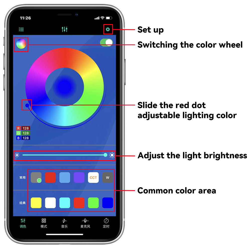 Car Flexible Underglow Strip Light LED Underbody Remote APP Control RGB ...