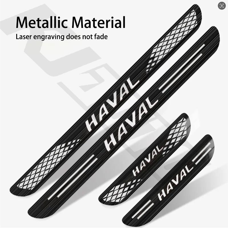 4pcs Haval Car Stainless Steel Threshold Strip Metal Welcome Pedal Auto ...
