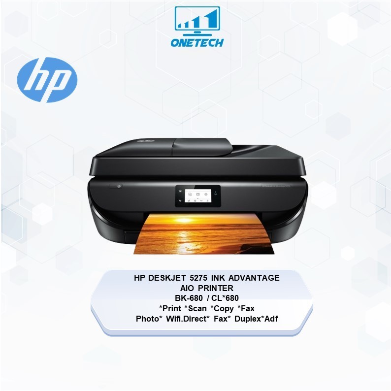HP DeskJet 5275 Ink Advantgage Aio Printer - BK-680 / CL*680 (Print ...