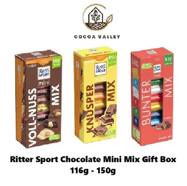 Ritter Sport Chocolate Mini Mix Assorted Gift Box 116g-150g | Shopee ...