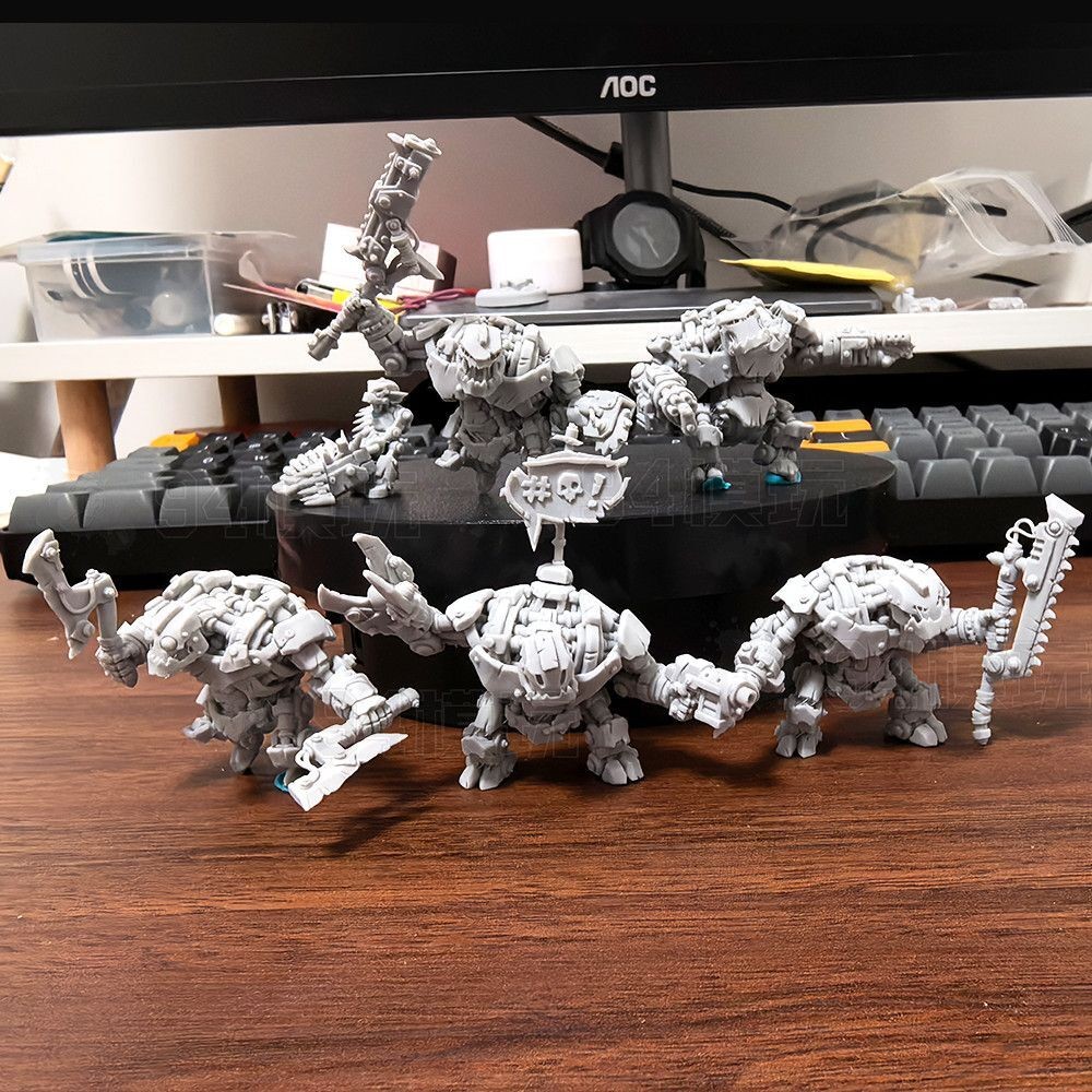 [warhammer] Warhammer Mechanical Orc Team GK White Model 3D Printing ...