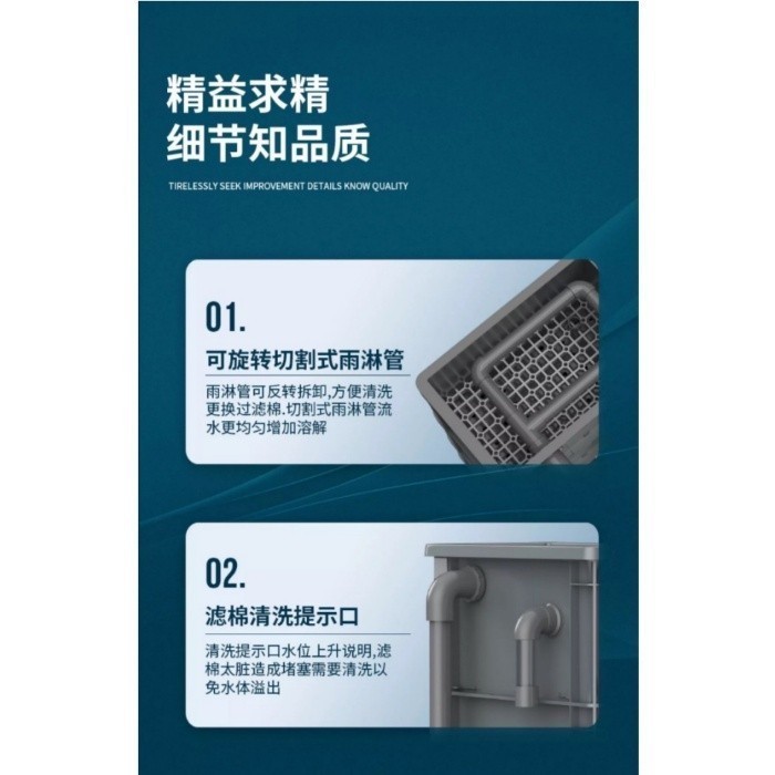 YEE Filtration Water System for Aquarium Canister Filter Box 2-Layers ...