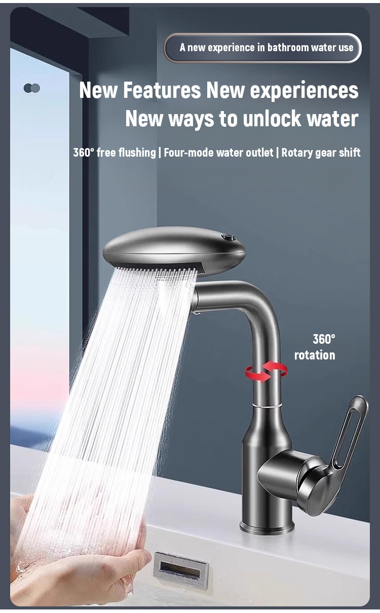 【HOT】[Splash Proof]/4 in 1 Kitchen Faucet Kitchen Sink Spray Nozzle ...