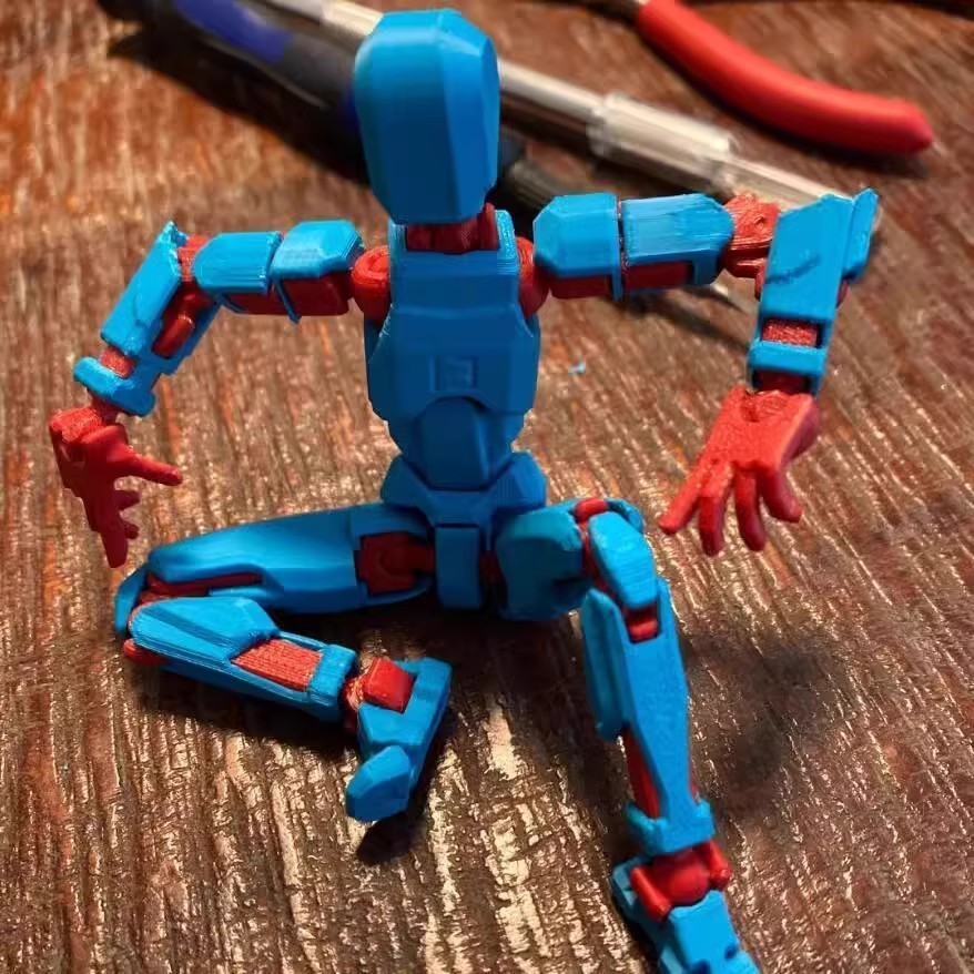 Lucky 13 Fully Articulated Doll 3d Printed 3rd Gen Dummy Toy With 4 ...