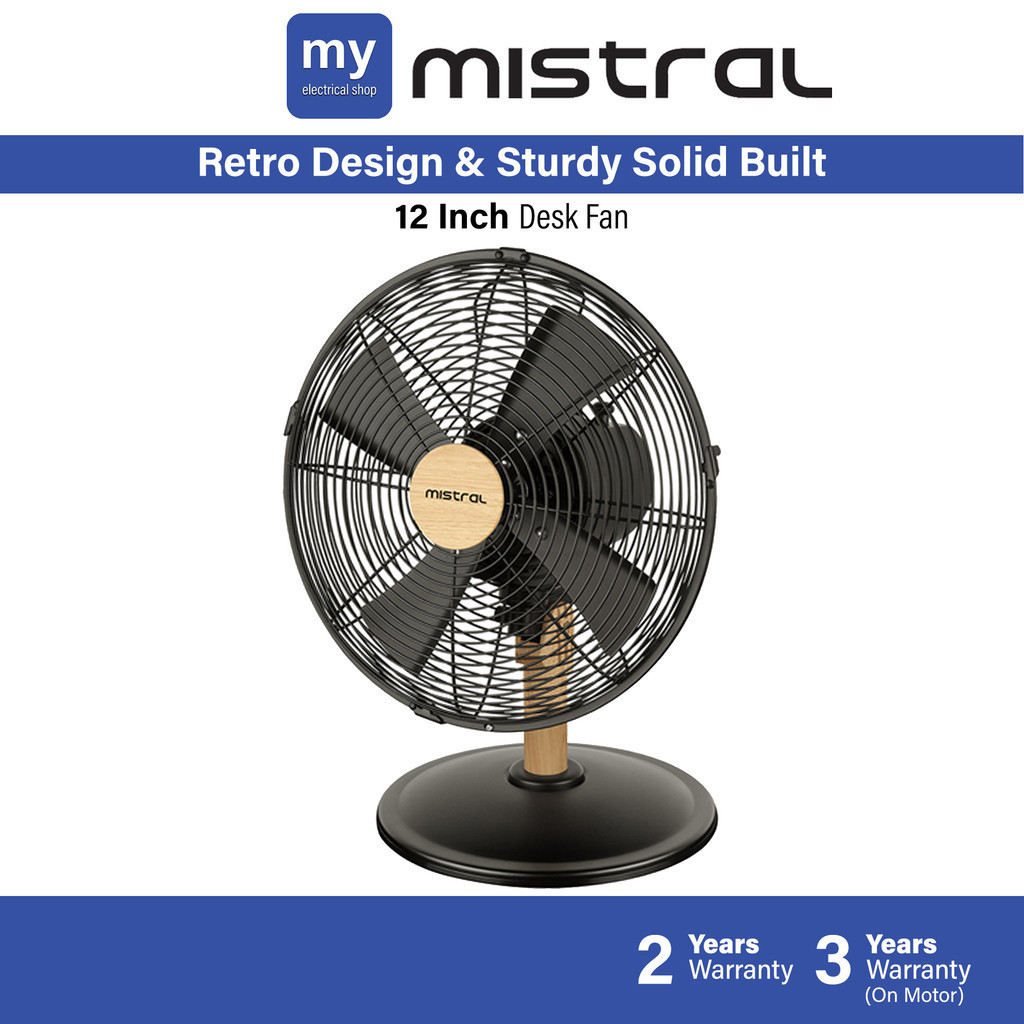 Mistral 12 Inch Retro Design Table Fan MTF1215M Desk Fan | Shopee Malaysia
