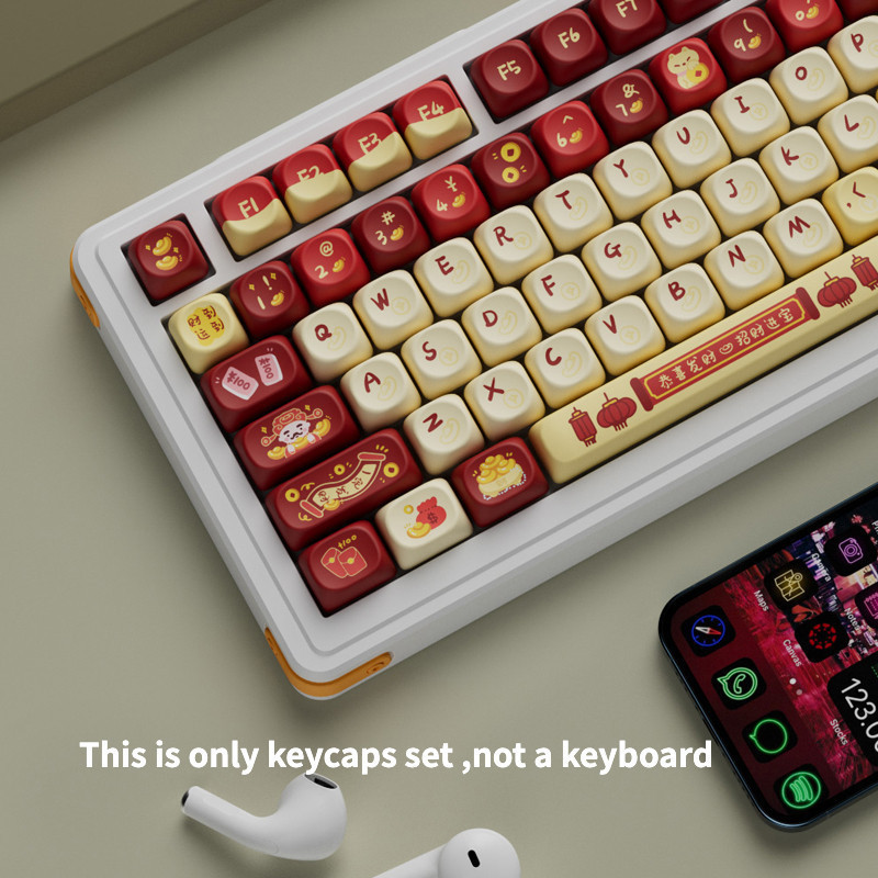 2025 Snake year noppoo Keycap round cute luck Mechanical Keyboard OQO ...