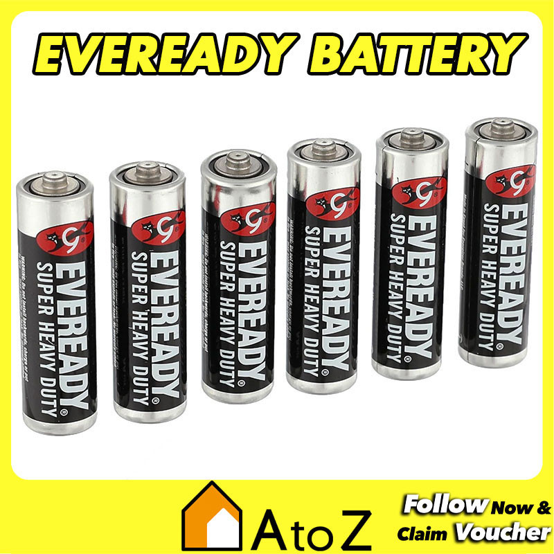 EVEREADY Battery AA / AAA Battery Alkaline 4 Pcs Heavy Duty Long ...