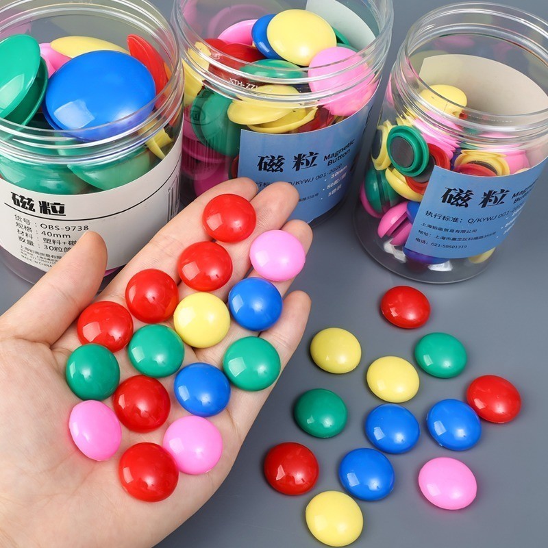 12/30/50/80Pcs Round Refrigerator Door Magnet Stickers - Colorful ...