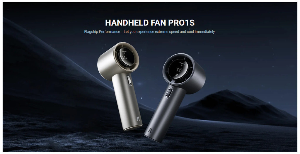JISULIFE Handheld Fan Pro1S Pro1 Portable Bladeless Rechargeable 100 ...
