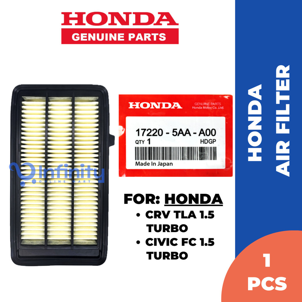 Honda Air Filter For Honda Crv Tla 1.5 Turbo/ Civic 1.5 Fc Turbo (17220 ...