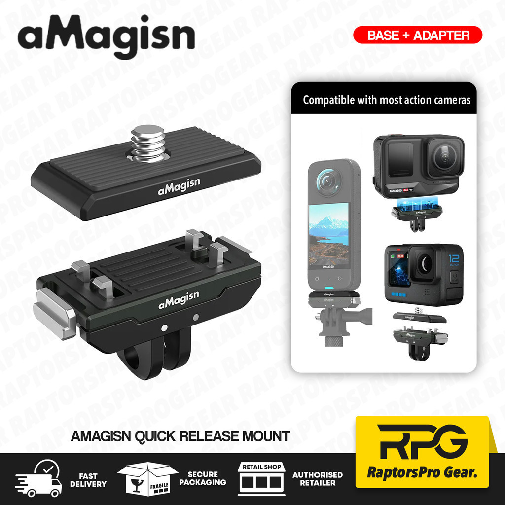 AMAGISN Magnetic Quick Release Mount for Insta360 X4/X3/X2/Ace Pro ...