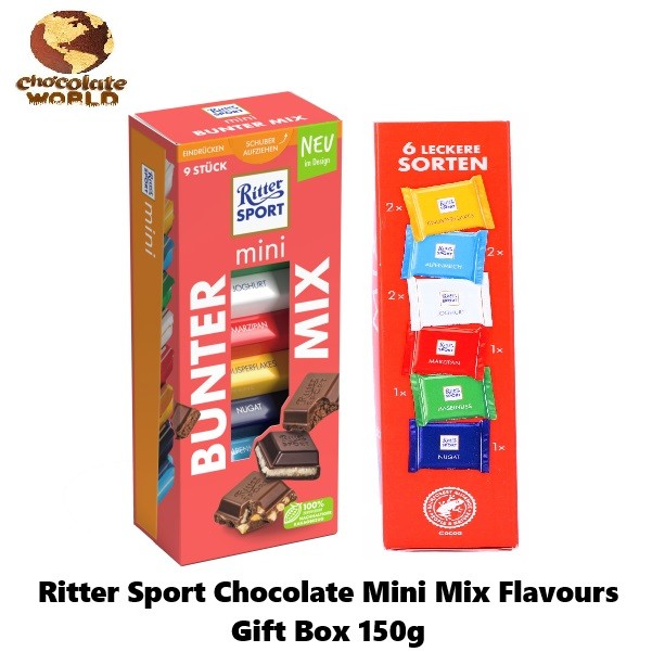 Ritter Sport Chocolate Mini Mix Flavours Gift Box 150g | Shopee Malaysia