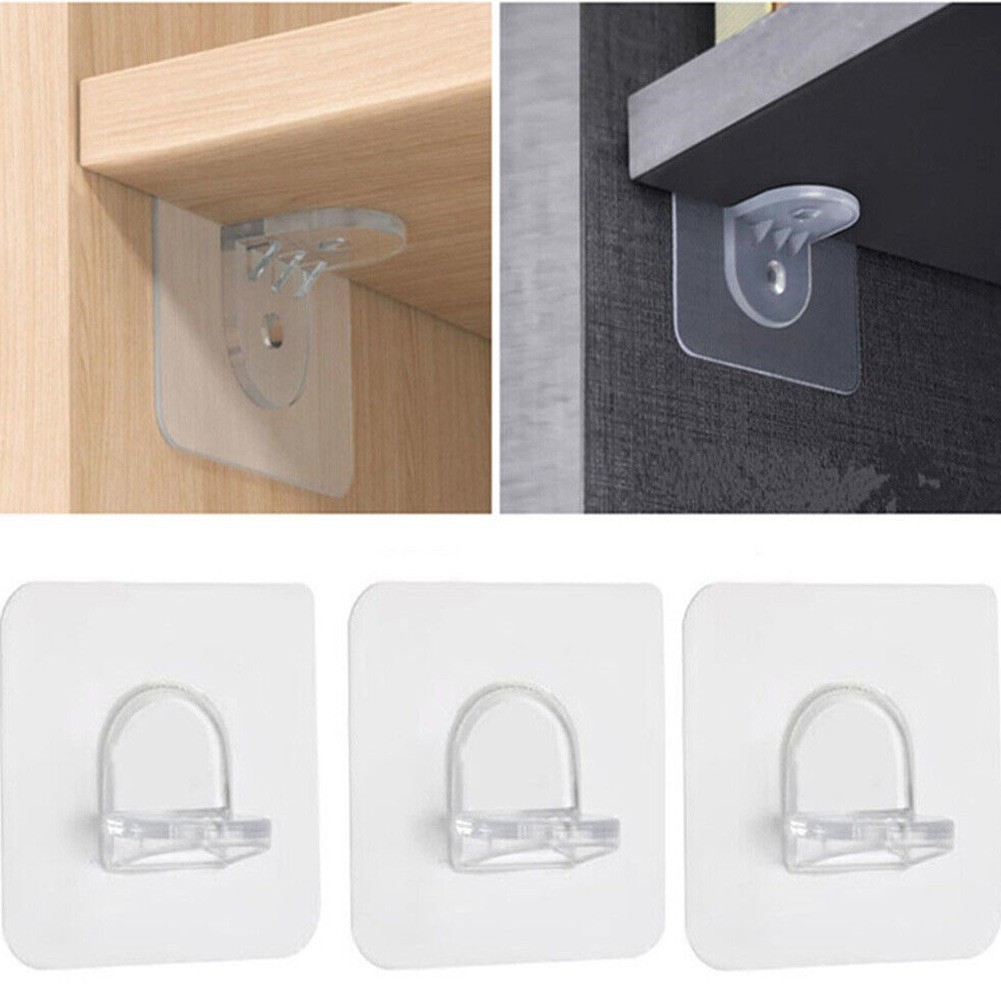 [HME] 5/10/20PCS Shelf Support Self Adhesive Bracket Wardrobe Cabinet ...