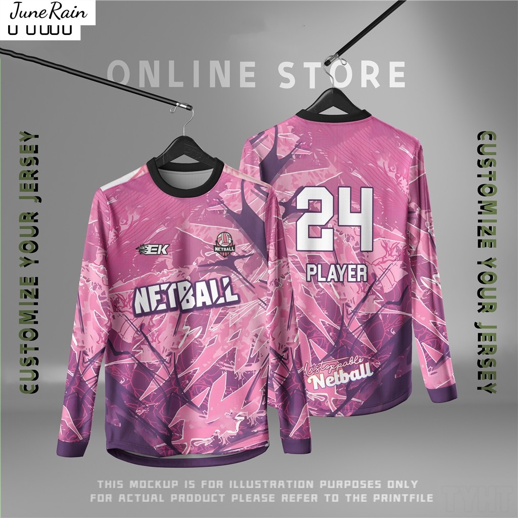 【FAST RESPONSE】NEW!NETBALL JERSEY Baju Long sleeves and short sleeves ...