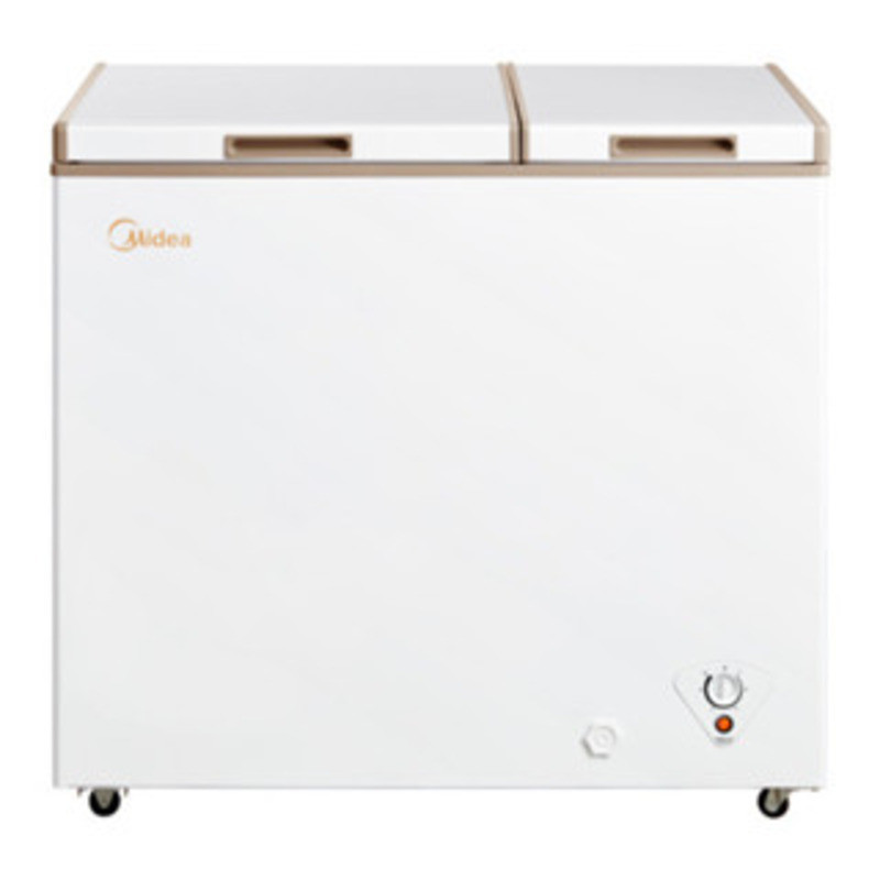 Midea 202 liter freezer, household double top open double temperature ...