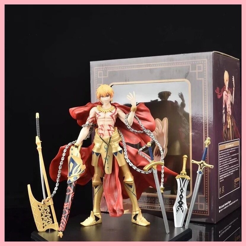 Fate FGO GK Gilgamesh Anime Gold Sparkling Gilgamesh Hero King Model ...