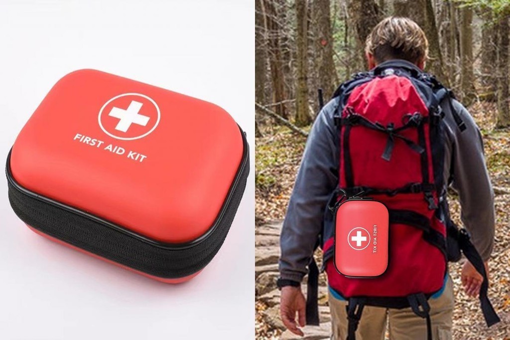 RR Small Leather First Aid Kit Compact First Aid Kit for Camping Hiking ...