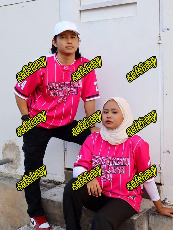 PINK HARIMAU MALAYA OVERSIZE LYCRA SUBLIMATION NFL UNISEX JERSEY ...