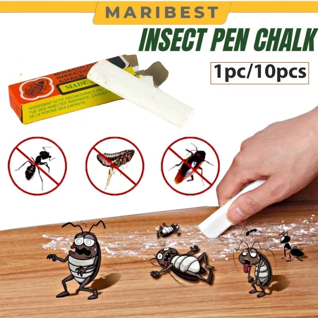 1PCS Cockroach Chalk Pen Miraculous Insecticide Pest Control Killer ...