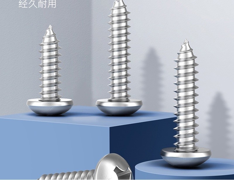316 Stainless Steel Phillips Round Head Self-Tapping Screw M3/M3.5 M4 ...