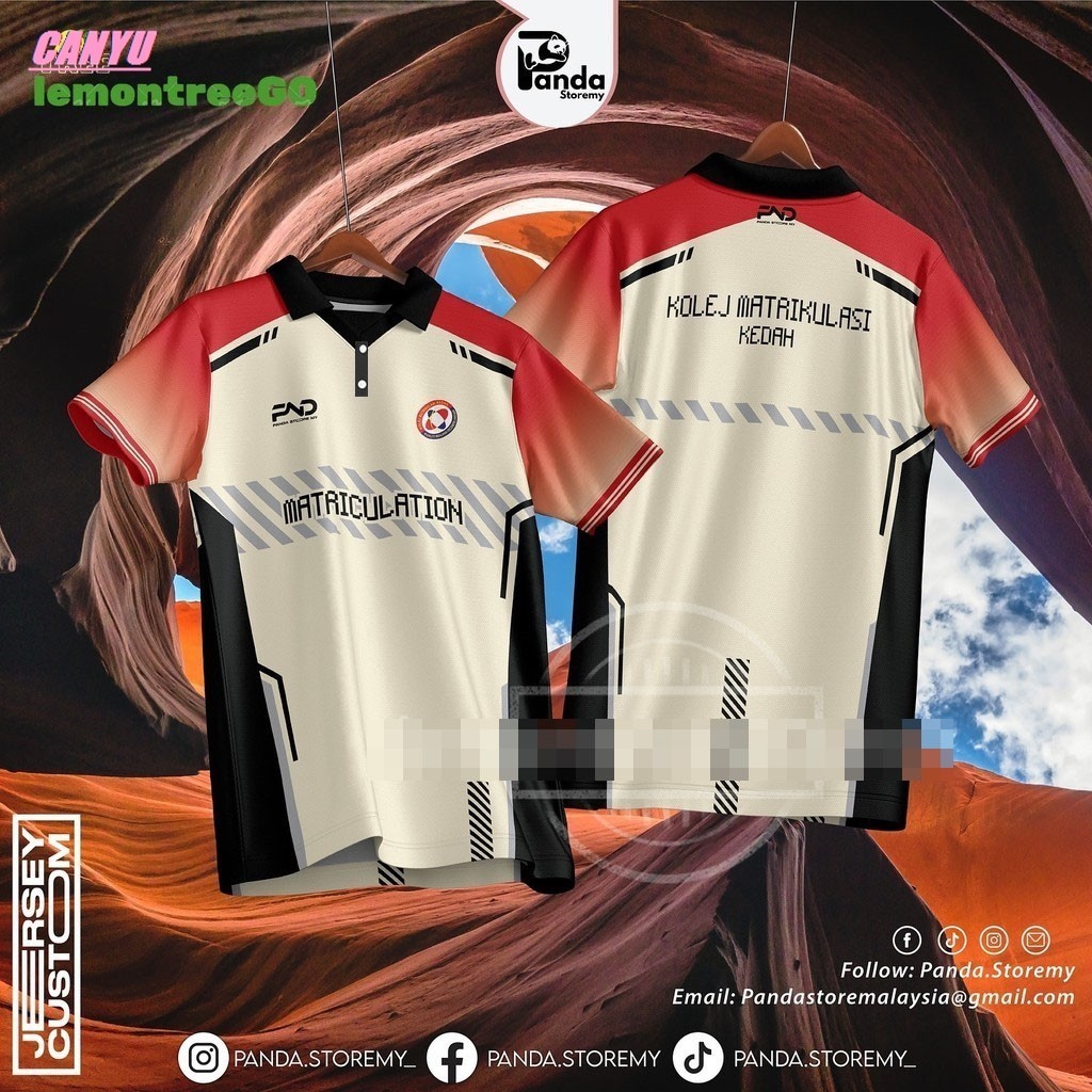 Matriculation Kedah Jersey Kolar Lelaki Retro Murah Jersey Retro Collar ...