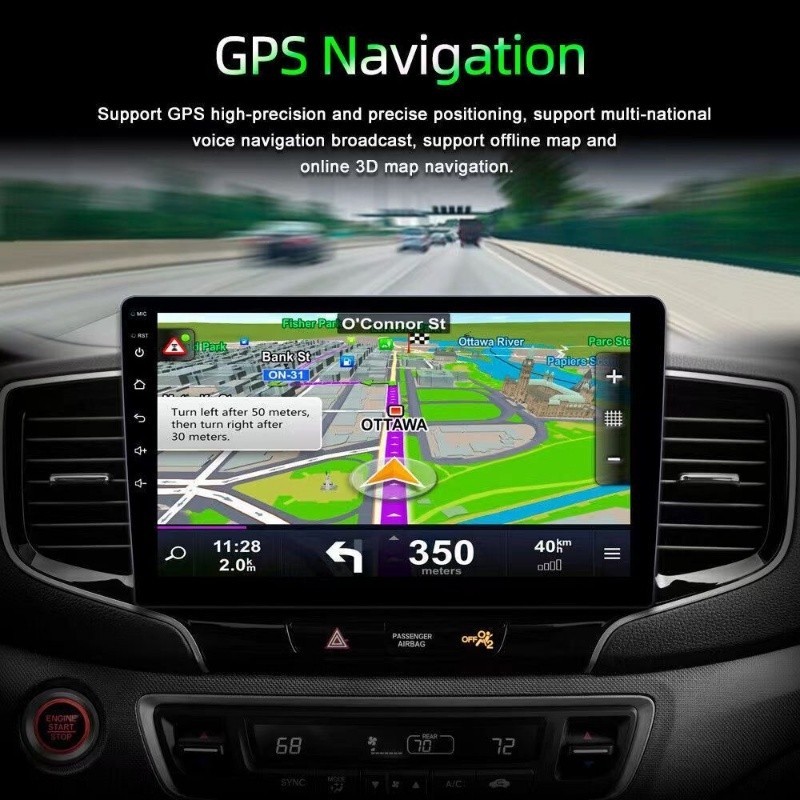 original [4G+32G 8Core IPS] 7/9/10inch Android Player 2 Din Support 360 ...