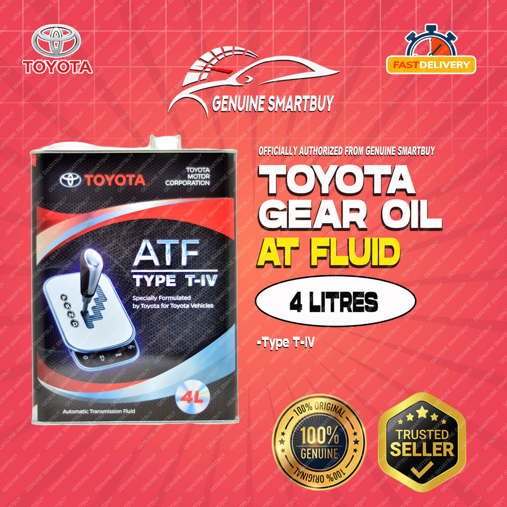 Toyota Gear Oil ATF Type IV T4 Minyak Gearbox Auto Vios Alphard Hilux ...