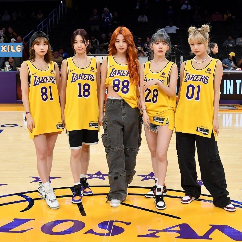 Xile8 JERSEY BASKET LE SSERAFIM X NBA LA LAKERS | Shopee Malaysia