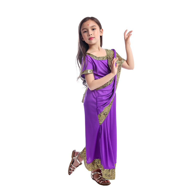 Girls Indian Dress National Dress-up Children Nativity Bollywood ...
