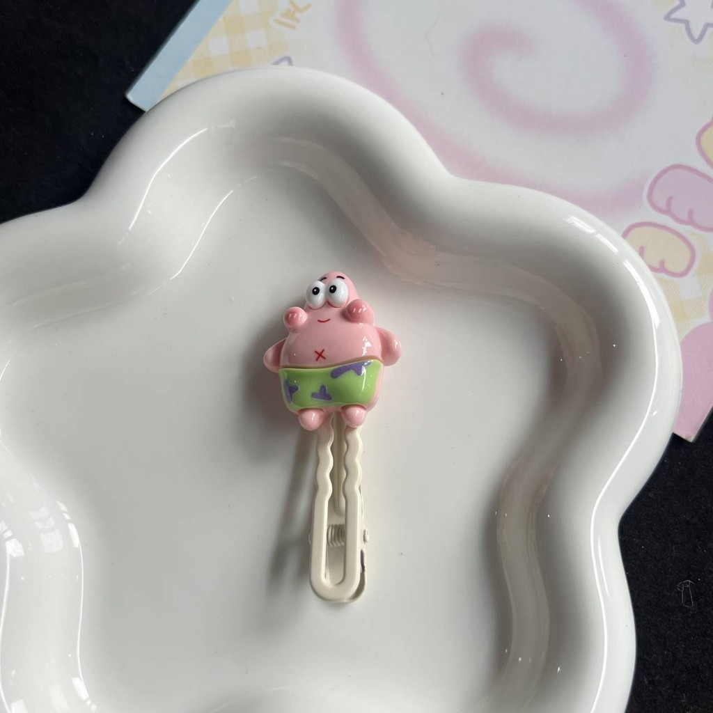 12.30Medium Card SpongeBob SquarePants Wave Clip ins Girl Heart Cartoon ...