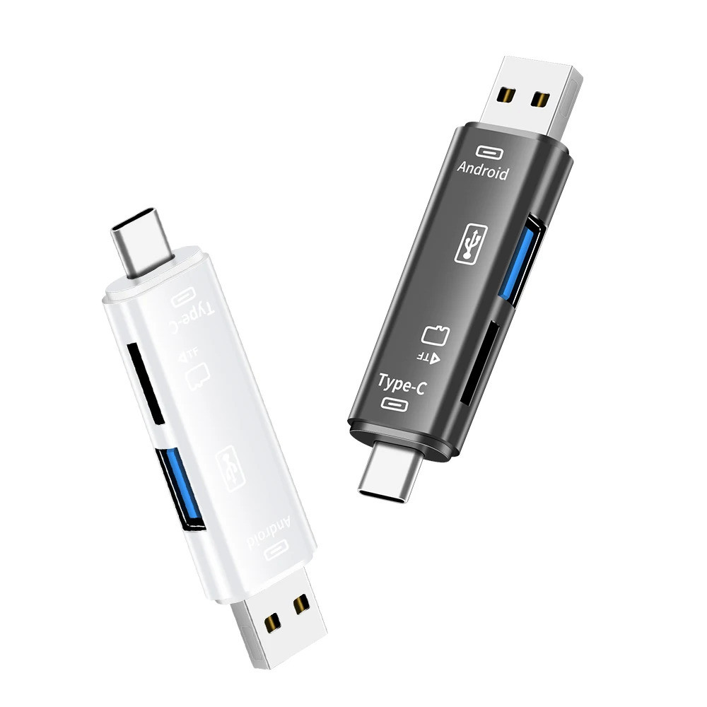 JEYI 5-in-1 TYPE-C USB 3.0 Multifunction Card Reader External Storage ...