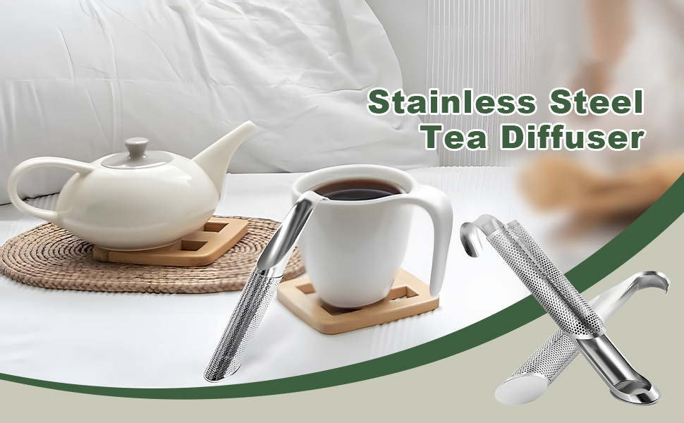 Stainless Steel Tea Diffuser, 2024 Upgrade Tea Artifact Creative Pipe ...