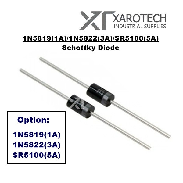 1N5819(1A)/1N5822(3A)/SR5100(5A) Schottky Diode Rectifier Barrier Diode ...