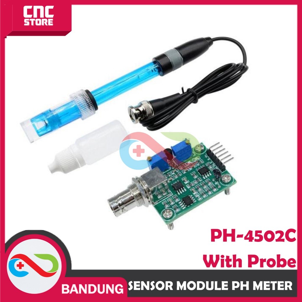 in stock Sensor PH METER MODULE PH-4502C WITH PROBE ELECTRONIC FOR ...