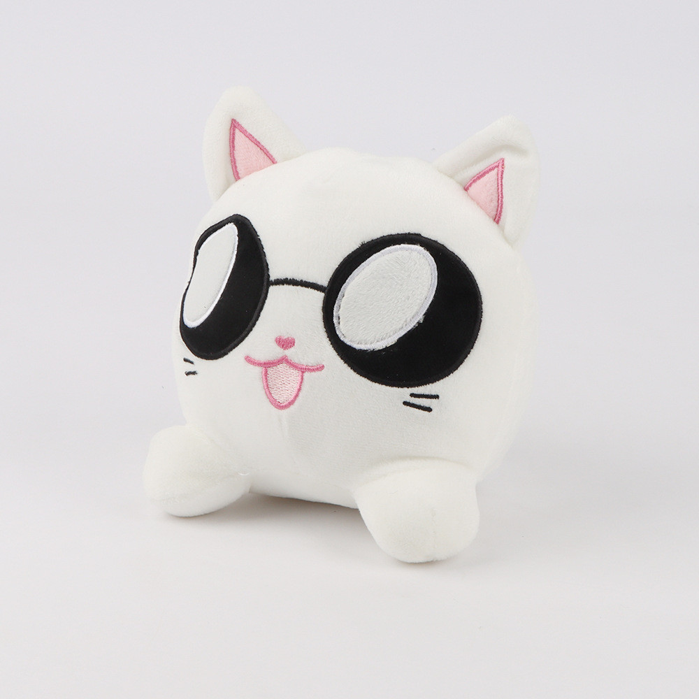 Adorable Jujutsu Kaisen Plush Black Cat And White Cat Anime Toy ...