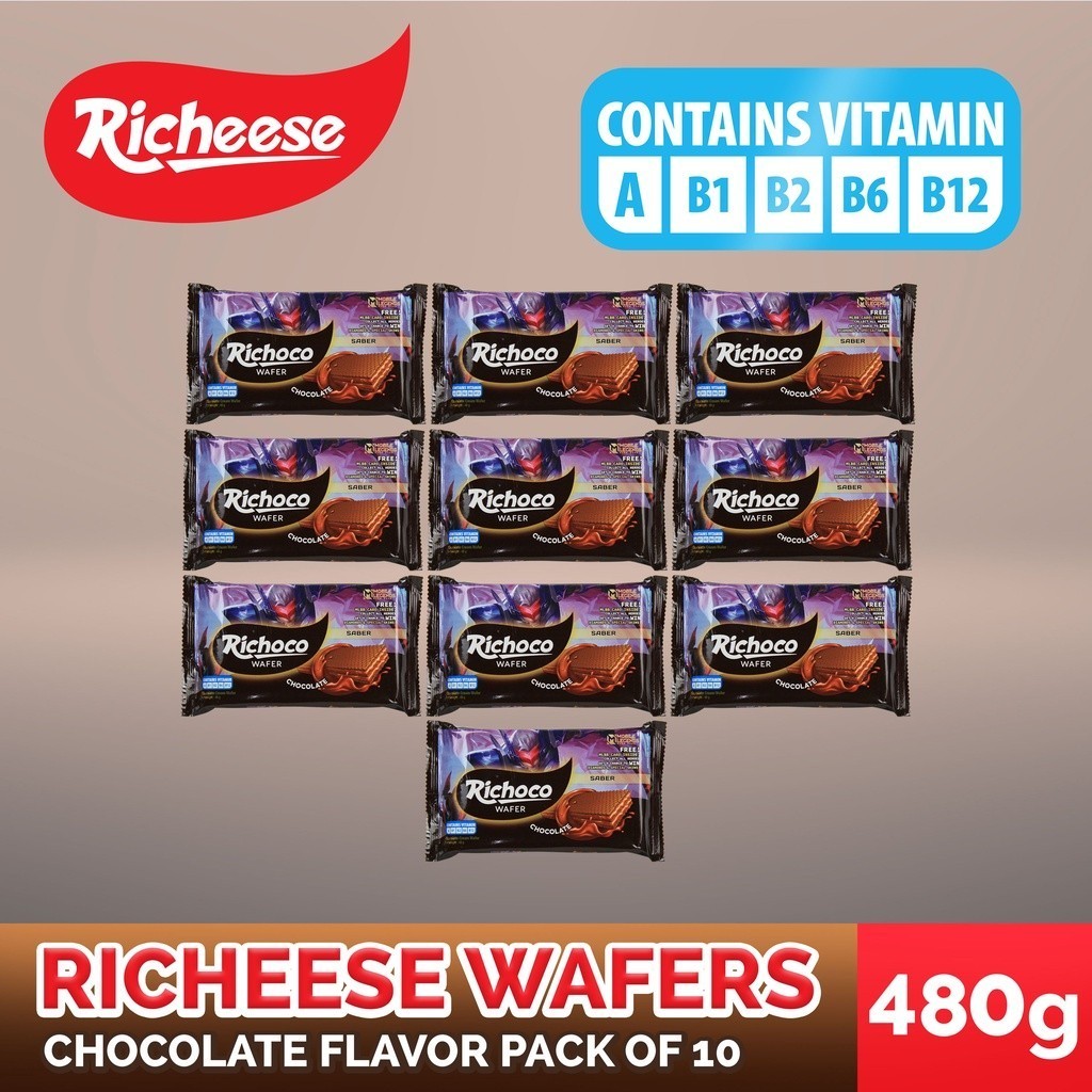 NABATI Richoco Chocolate Cream Wafer 48g by 10s | Shopee Malaysia