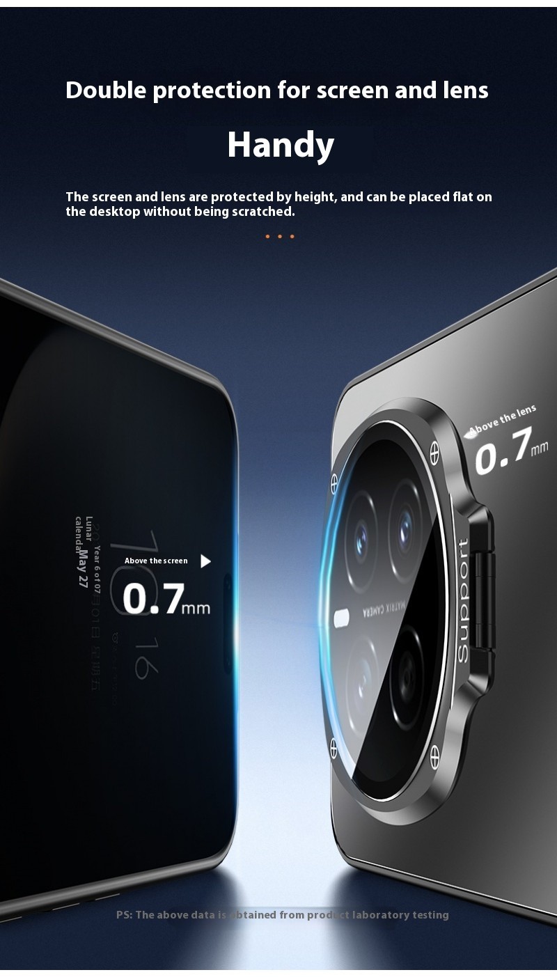 Luxury Matte Invisible Integrated Lens Holder Phone Case For Honor Magic 7 Pro 6 5 4 Pro X60 X50 ...