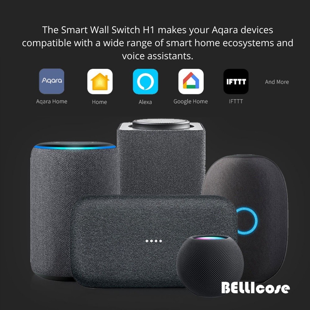 [Global] Aqara Zigbee Smart H1 Wall Switch Aircond 1/2/3 Gang Single ...