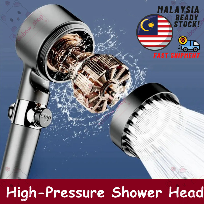 【Local Seller】【Ready Stock】High-Pressure Shower Head, Powerful Boost ...